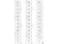 Multiplication Facts Writing | Strip Columns Set 7B by Teach Simple