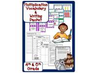 Multiplication Vocabulary | Multiplication Practice Packet by Teach Simple