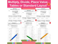 Multiply and Divide Whole Numbers by 10, 100 and 1000 Worksheets by ...