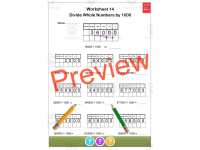 Multiply and Divide Whole Numbers by 10, 100 and 1000 Worksheets by ...