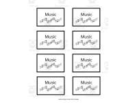 Music Game Cards by Teach Simple