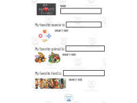My Favorite Things Worksheet by Teach Simple