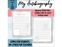 My Mini Autobiography | Printable & Digital Activity by Teach Simple