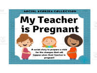 My Teacher is Pregnant Social Story by Teach Simple
