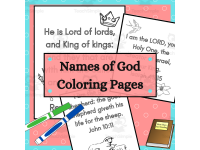 Names of God Coloring Pages by Teach Simple
