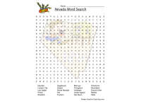 Nevada Word Search Worksheet by Teach Simple