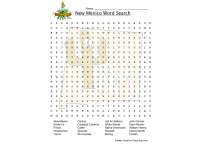 New Mexico Word Search Worksheet by Teach Simple