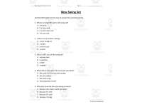 New Swing Set Reading Comprehension Worksheet by Teach Simple