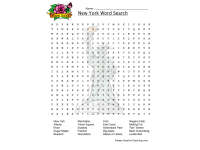 New York Word Search Worksheet by Teach Simple