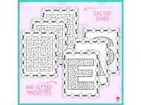 NO PREP Easter Activity Book (Mazes, Drawing, Coloring, and More) by ...