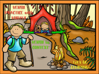 NO PRINT Camping Regular & Irregular Past Tense Verbs Distance Learning ...