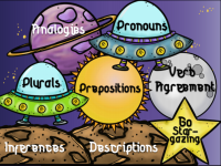 NO PRINT Outer Space Receptive Expressive Language Activities Pack by ...