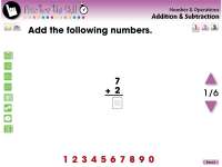 Number & Operations: Addition & Subtraction - Practice the Skill 1 - PC Software by Teach Simple