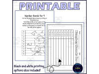 Number Bonds for 8 Practice - Cut and Paste Strip Puzzle by Teach Simple