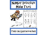 Number Detective Task Cards: Subtraction Pack by Teach Simple