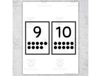 Number Flash Cards 1-10: Counting Dots (Ten Frames), Back to School by ...