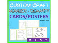 Number Quantity Custom Cards | Color Trace Dot BUNDLE by Teach Simple