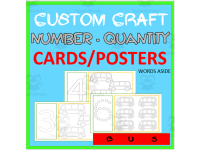 Number Quantity Custom Cards | Color Trace Dot BUNDLE by Teach Simple
