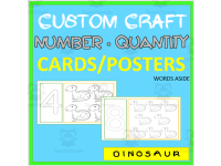 Number Quantity Custom Cards | Color Trace Dot BUNDLE by Teach Simple