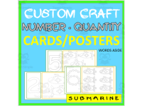 Number Quantity Custom Cards | Color Trace Dot BUNDLE by Teach Simple