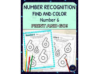 Number Recognition Worksheets - Number 6 - Find and Color Activities ...