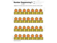 Number Sequencing Worksheets - Pumpkin Theme by Teach Simple
