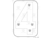 Number Symbol Representation Cards Set A4 by Teach Simple