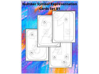 Number Symbol Representation Cards Set B1 by Teach Simple