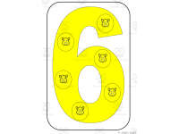 Number Symbol Representation Cards Set D6 by Teach Simple