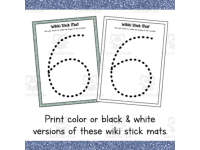 Number Wikki Stick Mats by Teach Simple