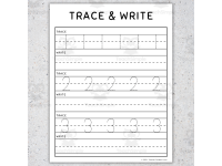 Numbers 1-10: Math Worksheets & Activities, Trace Write Draw Ten Frames ...