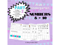Numbers 6-10 Practice Worksheet Pack by Teach Simple