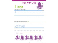 Numbers & Number Words Printable Workbook by Teach Simple