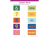 Numbers & Number Words Printable Workbook by Teach Simple