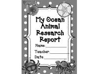 Ocean Animals | Ocean Animal Research Report by Teach Simple
