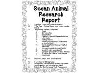 Ocean Animals | Ocean Animal Research Report by Teach Simple