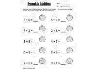 October Math Worksheets Grade 1 by Teach Simple