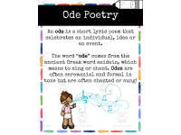 Ode Poetry Writing | Posters & Graphic Organizers by Teach Simple