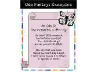 Ode Poetry Writing | Posters & Graphic Organizers by Teach Simple