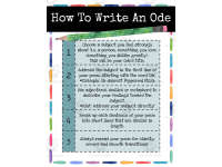 Ode Poetry Writing | Posters & Graphic Organizers by Teach Simple