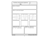 One-to-One Functions: Scaffolded Notes by Teach Simple