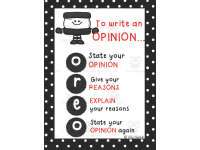 Opinion Writing Anchor Chart by Teach Simple