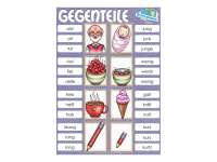 Opposites Clip Cards for Practicing Spelling & Vocabulary (German) by ...