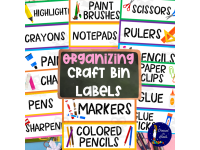 Organizing Craft Bin Labels by Teach Simple