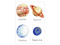Our Solar System Flash Cards | Planet Printable Learning Resources by ...