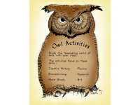 OWL ACTIVITIES Gr. 2-4 by Teach Simple