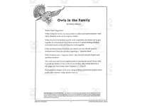 OWLS IN THE FAMILY NOVEL STUDY Gr. 3-6 by Teach Simple