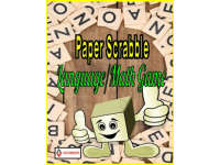 Paper Scrabble Language/Math Game by Teach Simple