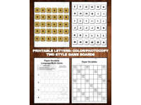 Paper Scrabble Language/Math Game by Teach Simple