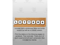 Paper Scrabble Language/Math Game by Teach Simple